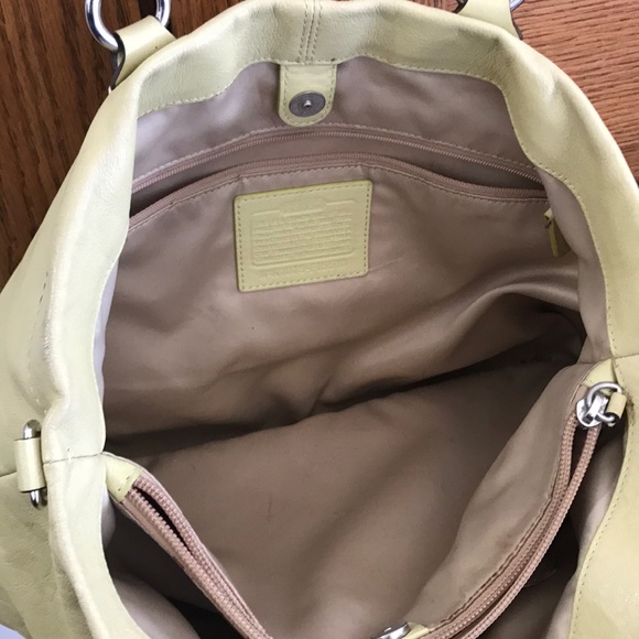 Coach | Bags | Authentic Coach Yellow Handbag | Poshmark